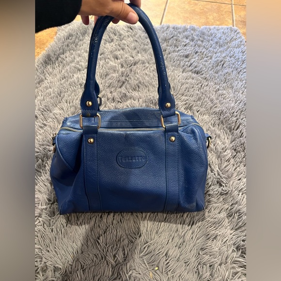 Terzetto | Bags | Terzetto Purse Cobalt Blue Pebbled Leather Satchel ...